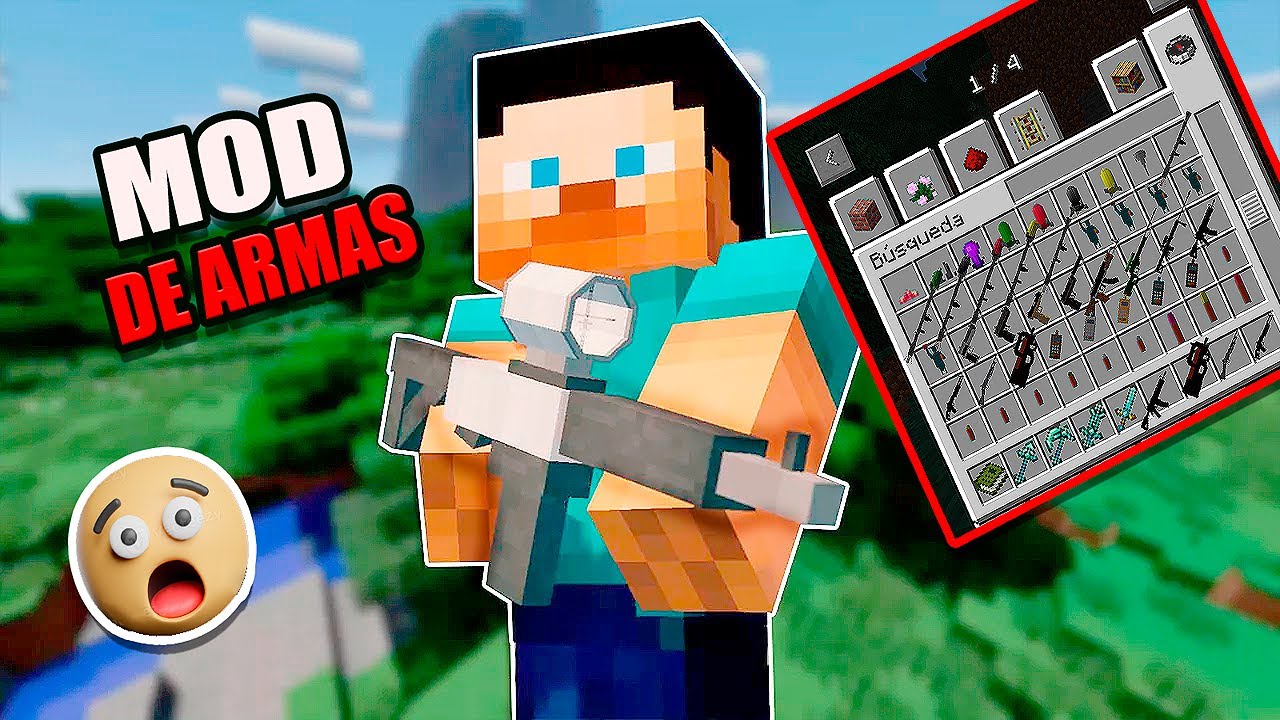PROBANDO MODS DE ARMAS EN MINECRAFT / ENTRA PARA QUE VEAS / VEN Y ME ...