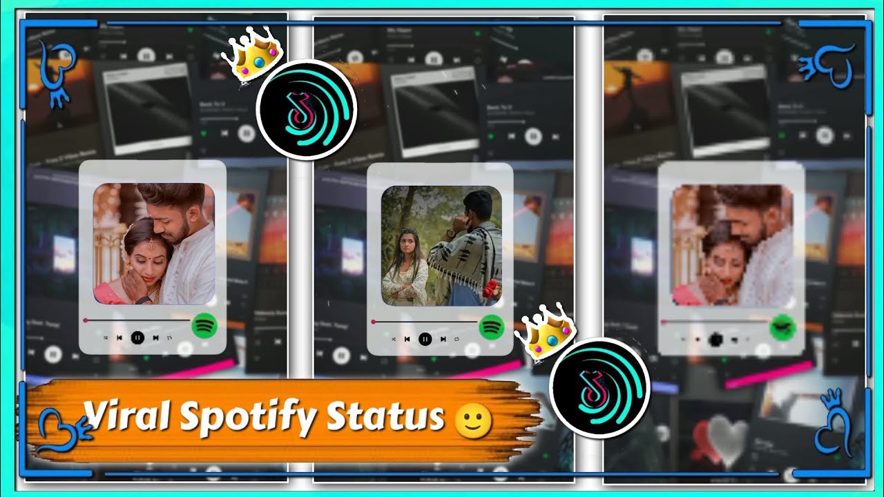 New Viral Spotify Status Video Editing | Trending Spotify Card Status ...