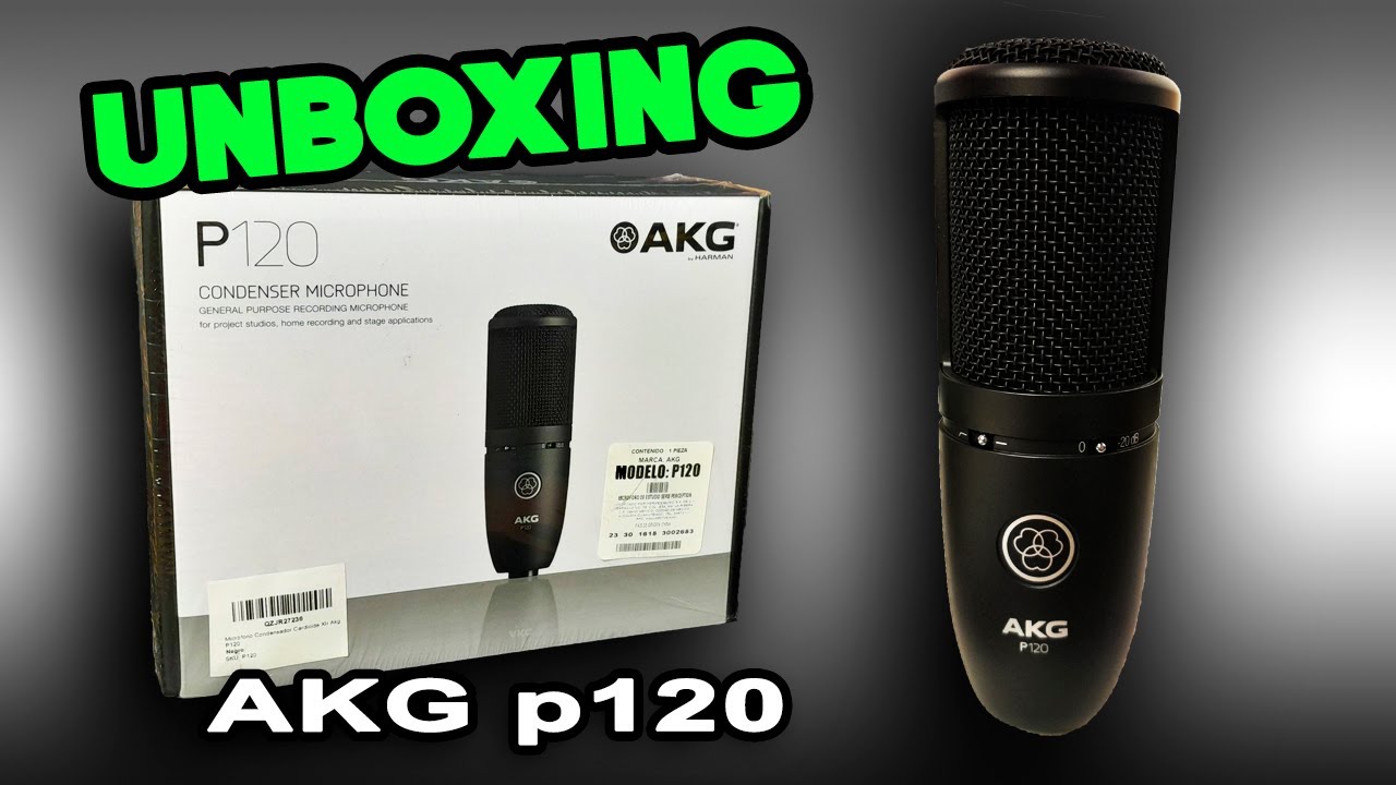 UNBOXING Microfono condensador AKG P120 - YouTube