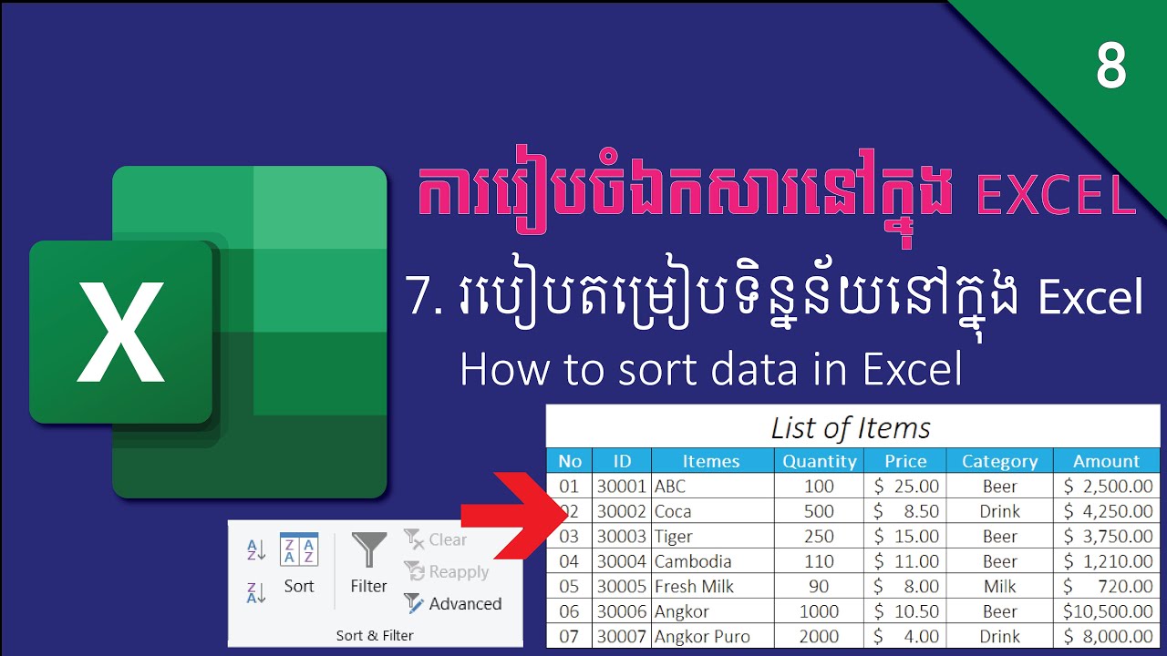 Excel How To Sort Data In Excel YouTube Excel How To Sort Data In Excel YouTube