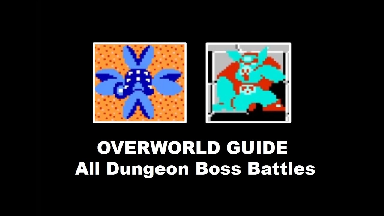 Legend of Zelda (NES) OverWorld All Dungeon Bosses Compilation: 9 ...