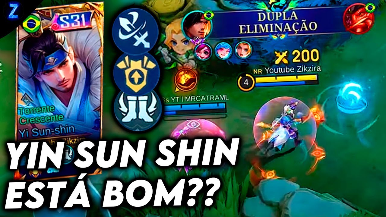 YIN SUN SHIN COM A SKIN DA TEMPORADA - YIN SUN SHIN GAMEPLAY | Mobile ...