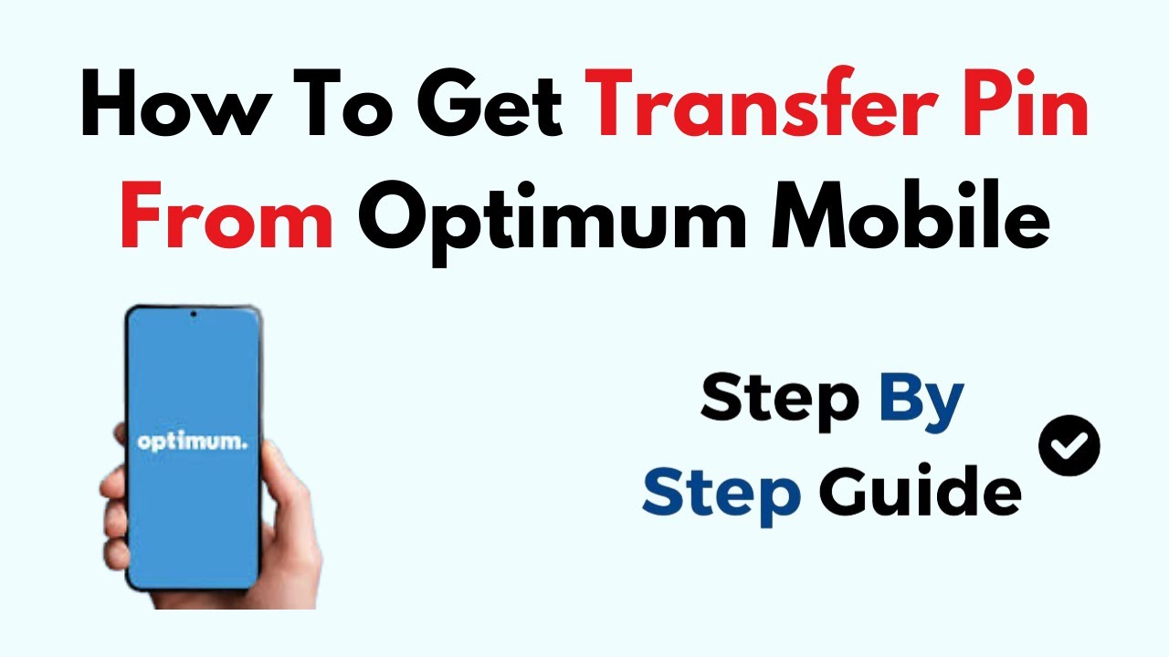 How To Get Transfer Pin From Optimum Mobile - YouTube