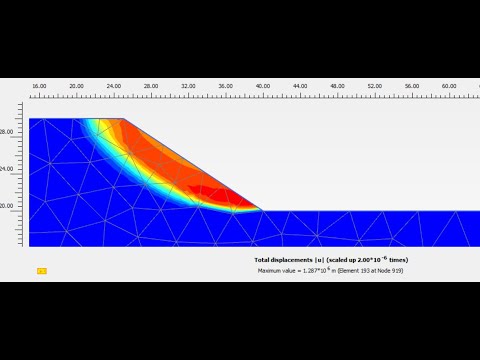 ESTABILIDAD DE TALUDES PLAXIS 2D Output - YouTube