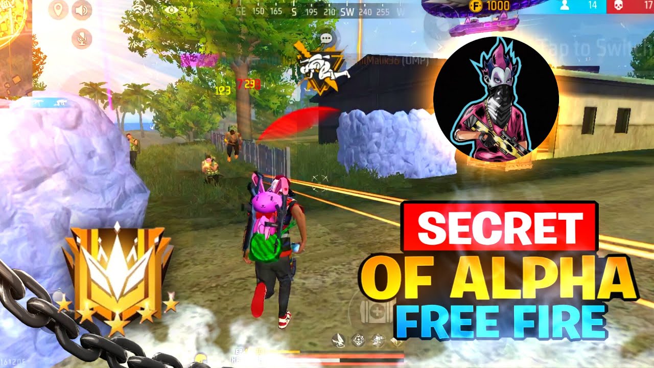 ALPHA FREE FIRE HIDDEN FACT || SOLO VS SQUAD ALPHA FREE FIRE GAMEPLAY ...