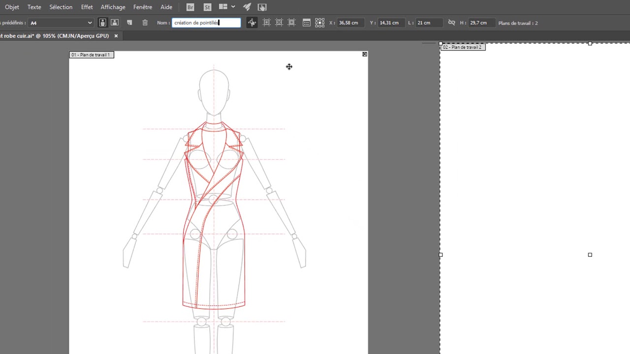 Etape 7 les plans dans Illustrator CC 2017 - YouTube