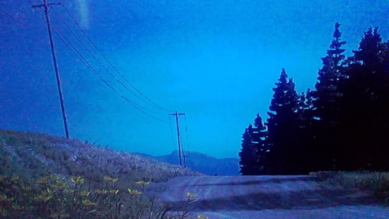 Long Country Road At Night - YouTube