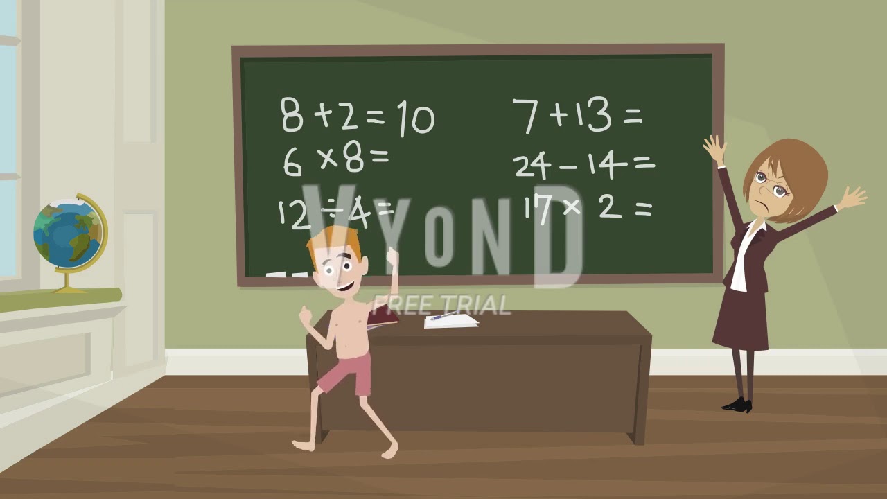 Lou strips naked in school / grounded - YouTube