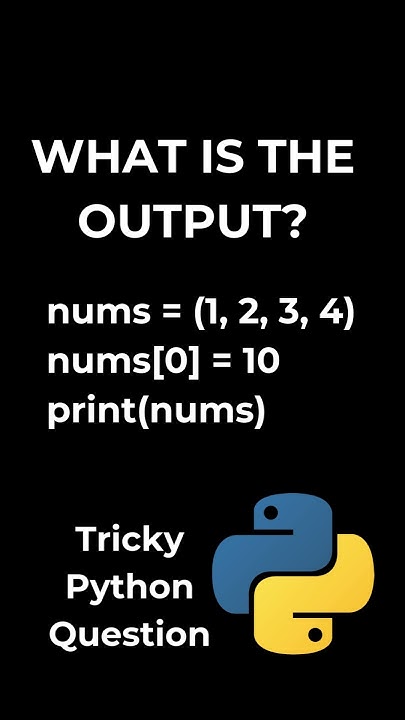 Tricky Python Question. Can you solve it 😵 - YouTube