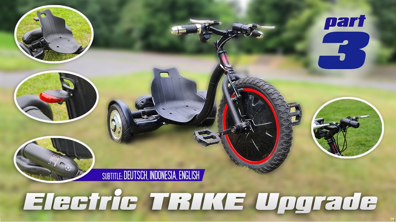 DIY E-Trike using Hoverboard Motor with E-Bike Controller | Part 3 ...