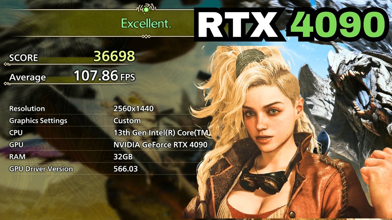 Monster Hunter Wilds Benchmark Tool - RTX 4090 2K Ultra DLSS - YouTube