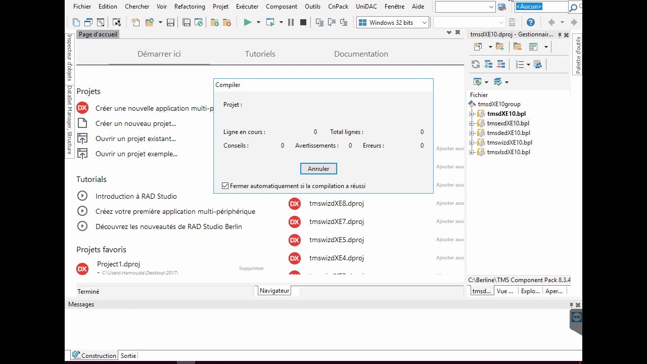 TMS Component Pack 8.3.4.0 for Delphi 10.1 Berlin - YouTube