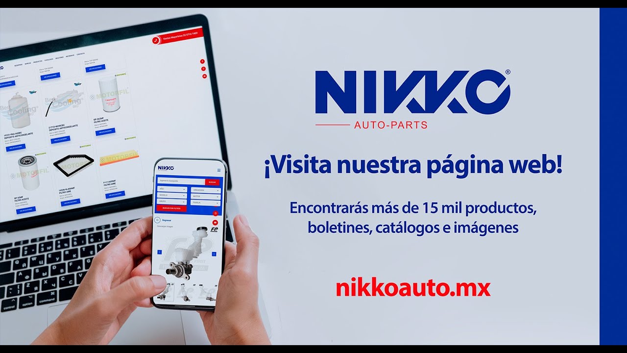 ¡CONOCE NUESTRO SITIO WEB! NIKKO AUTOPARTS - YouTube