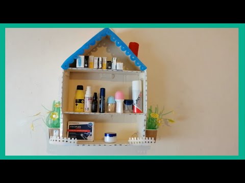 *Como hacer una Repisa De Cartón Reciclada - YouTube