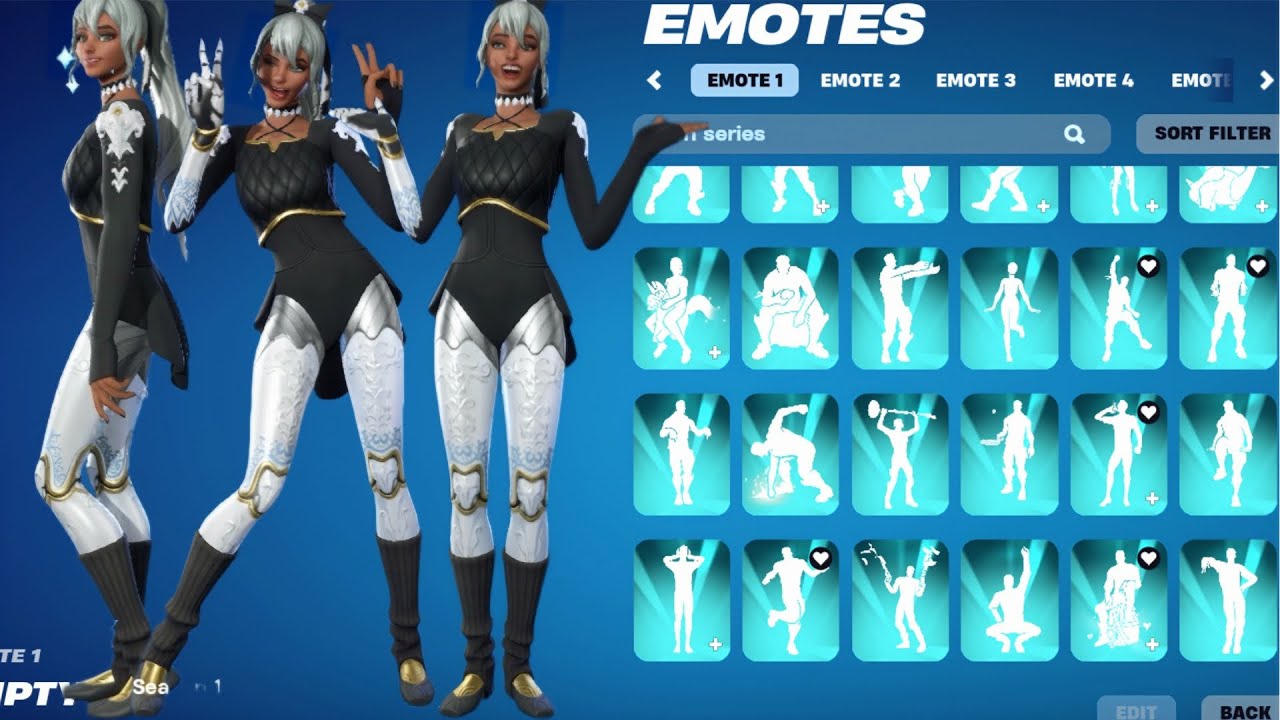 Fortnite New Clara Skin Showcase with All TikTok Dances & Emotes! - YouTube