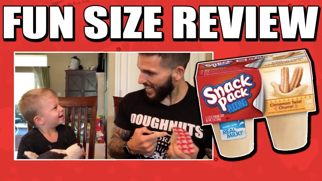 Fun Size Review: Cinnamon Twist Churro Snack Pack Pudding - YouTube