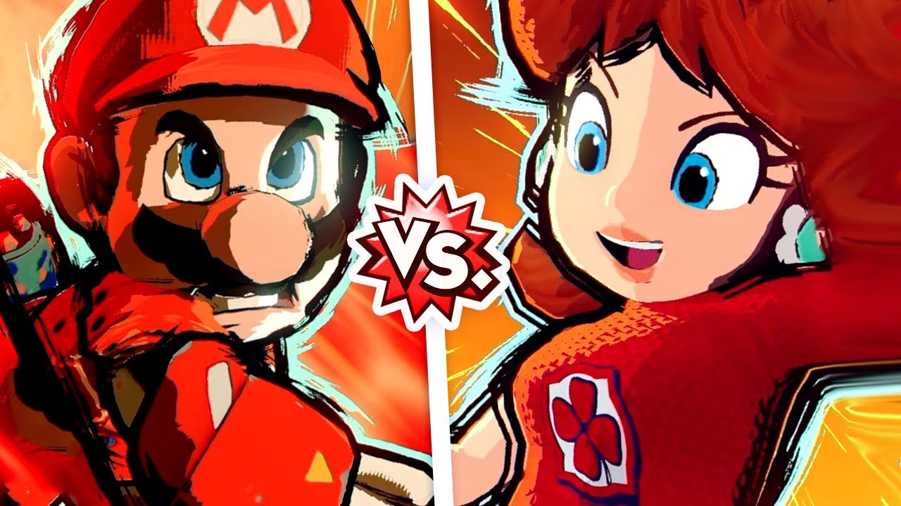 Mario Strikers Battle League - Mario Vs Daisy - YouTube