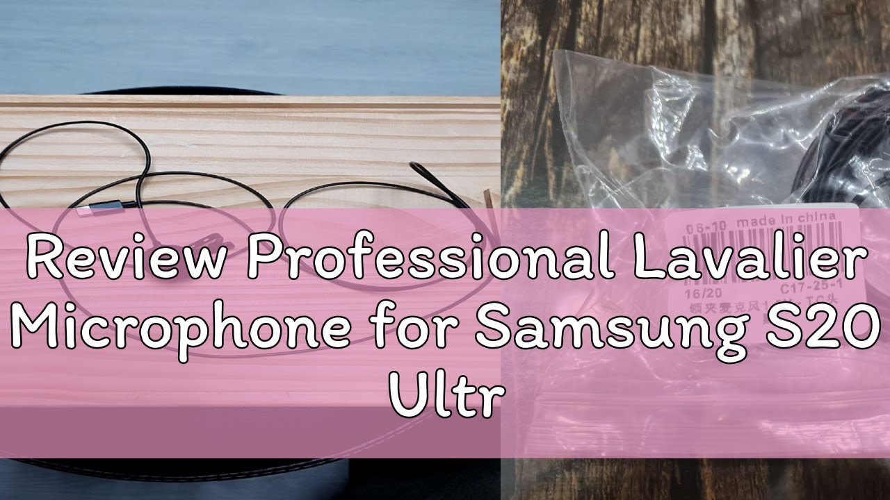 Review Professional Lavalier Microphone for Samsung S20 Ultra S10 S9 S8 ...