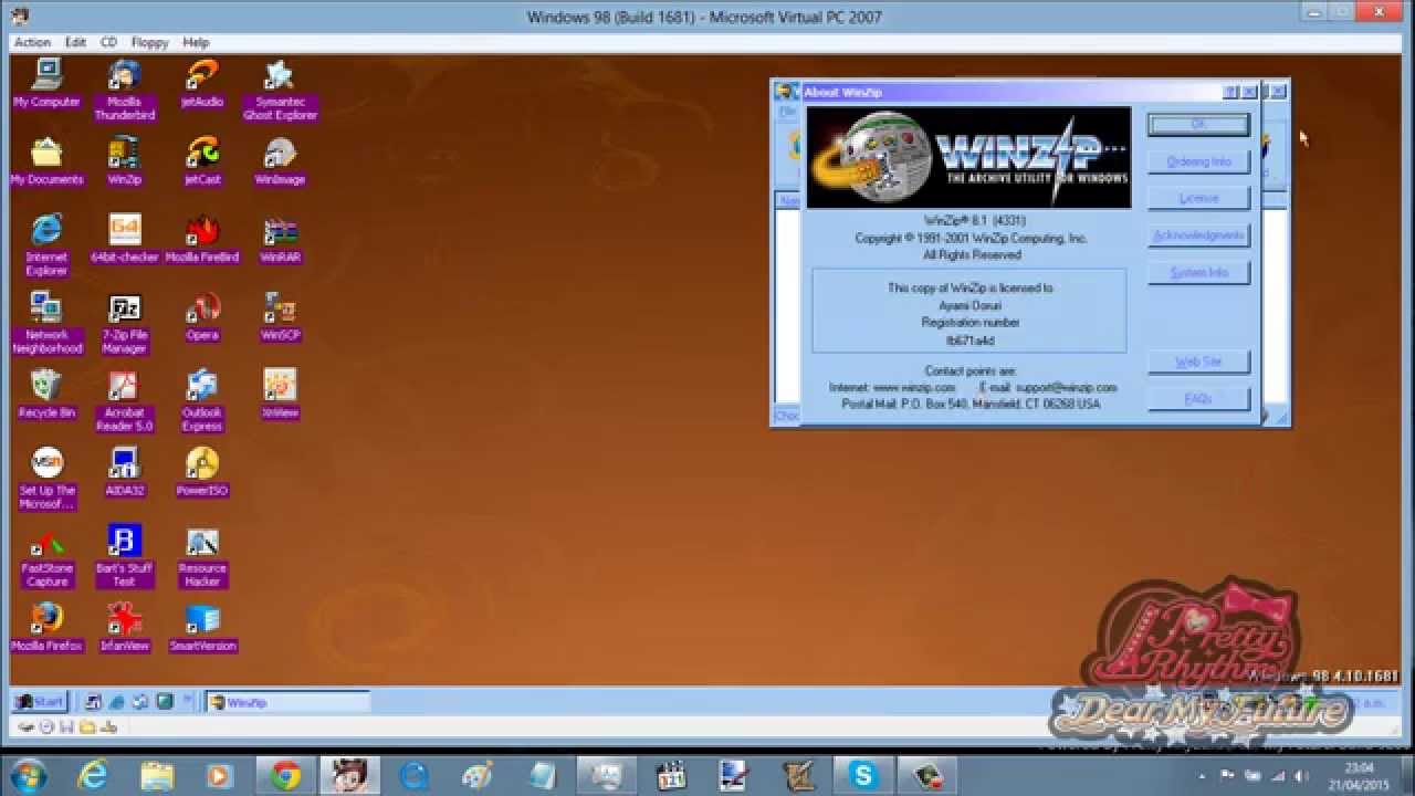 Windows 98 (Build 1681) in Virtual PC 2007! - YouTube