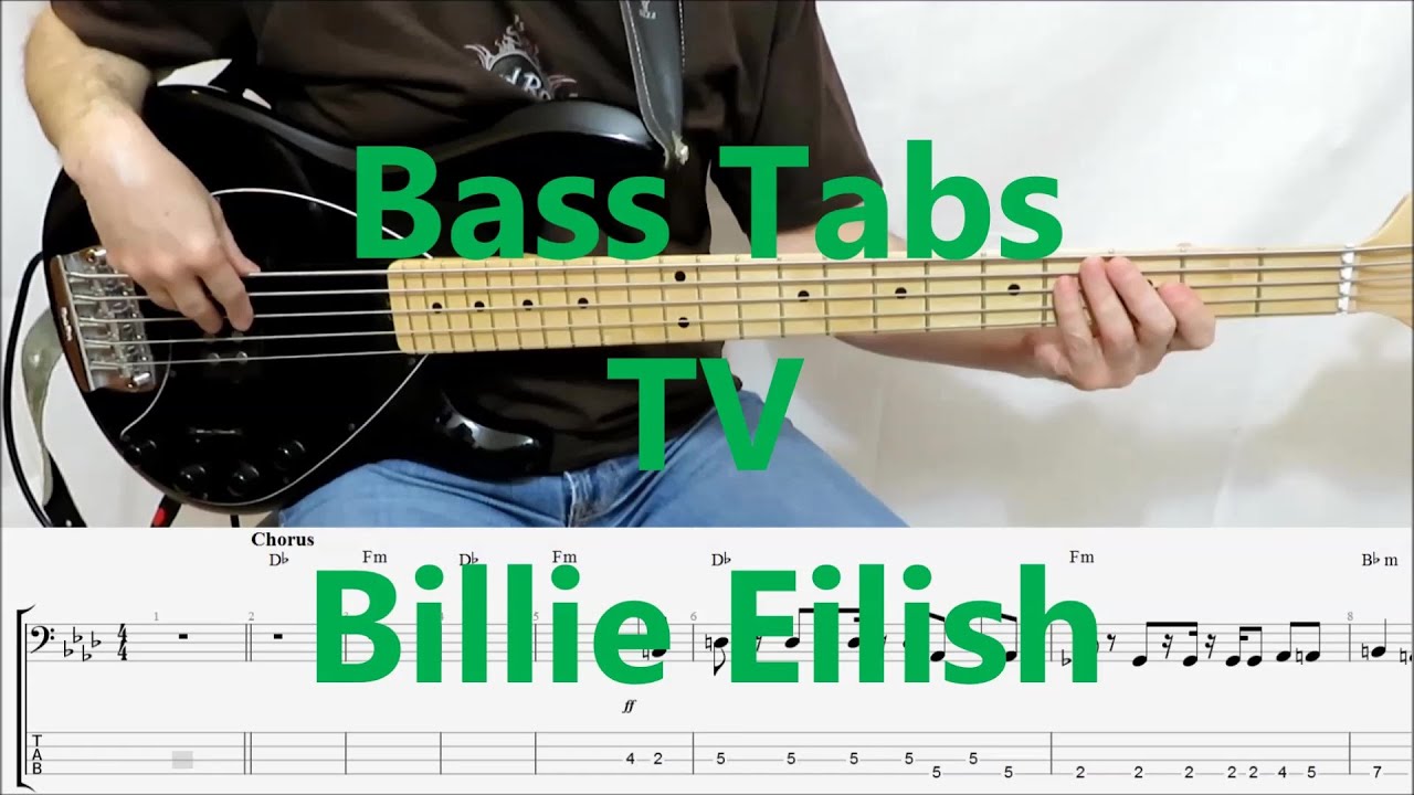 Billie Eilish - TV (BASS COVER TABS) - YouTube