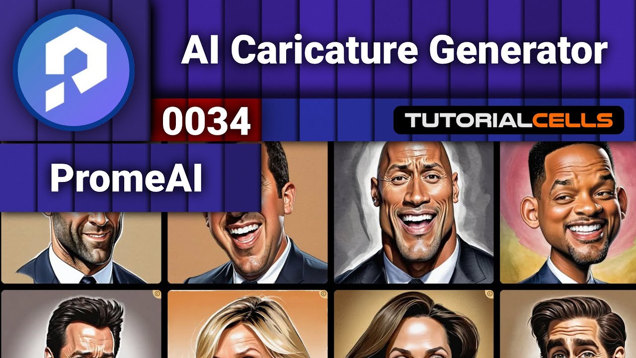 0034. AI Caricature Generator in PromeAI ( AI art generator ) - YouTube