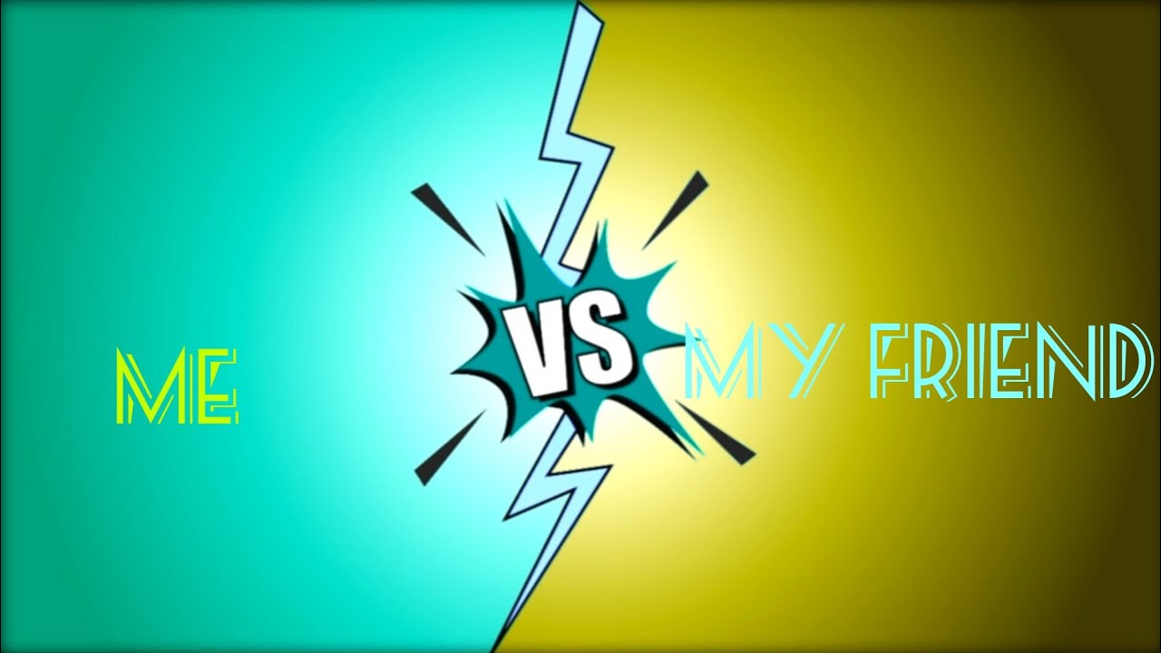 me vs my friend art challenge - YouTube