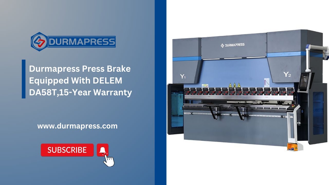 Durmapress Press Brake Equipped With DELEM DA58T,15-Year Warranty - YouTube