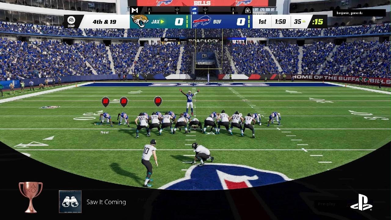 How to get the saw it coming trophy on madden 23 ps5 - YouTube
