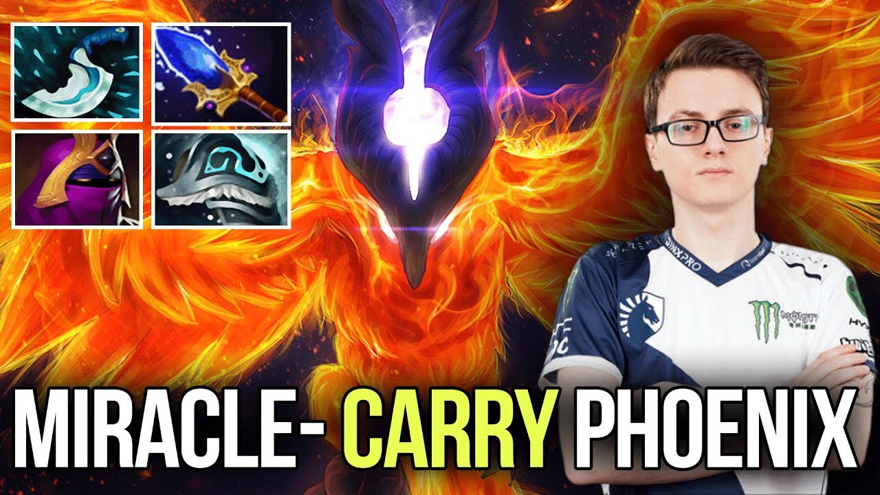 Miracle- Insane Carry Phoenix 20 Kills 9k MMR Dagger Gameplay - Dota 2 ...