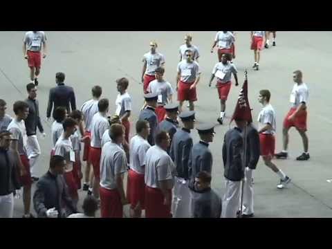VMI Matriculation 2014+3 Alpha Rats fall in - YouTube