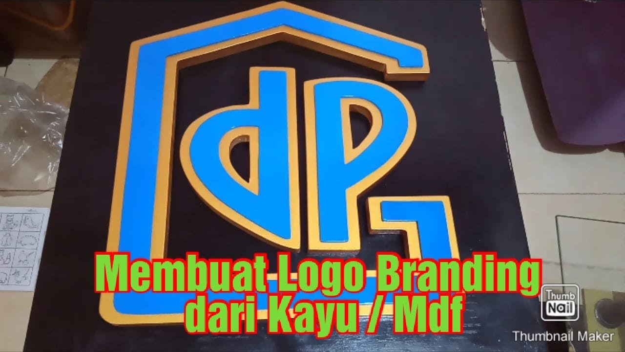 TUTORIAL MEMBUAT LOGO DARI MDF || HOW TO MAKE LOGOS FROM MDF - YouTube