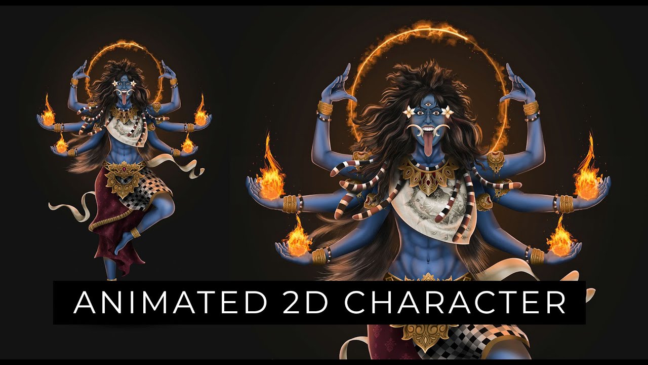 Animated 2D Character (Mahakali) - YouTube
