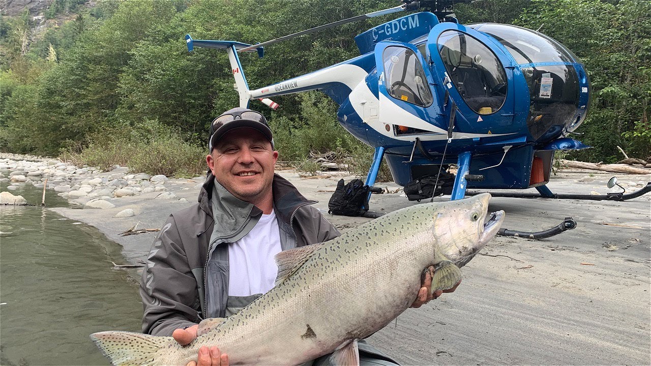 HELI-FISHING SLAYING SALMON Highlights! - YouTube