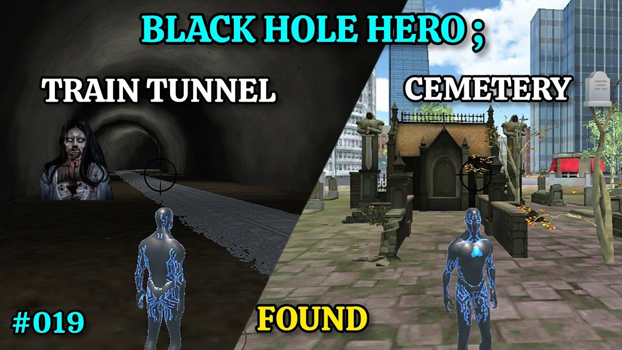 FIND TRAIN TUNNEL AND CEMETERY 🪦 IN BLACK HOLE HERO !! #019 - YouTube