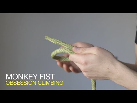 Climbing tips: MONKEY FIST knot - YouTube