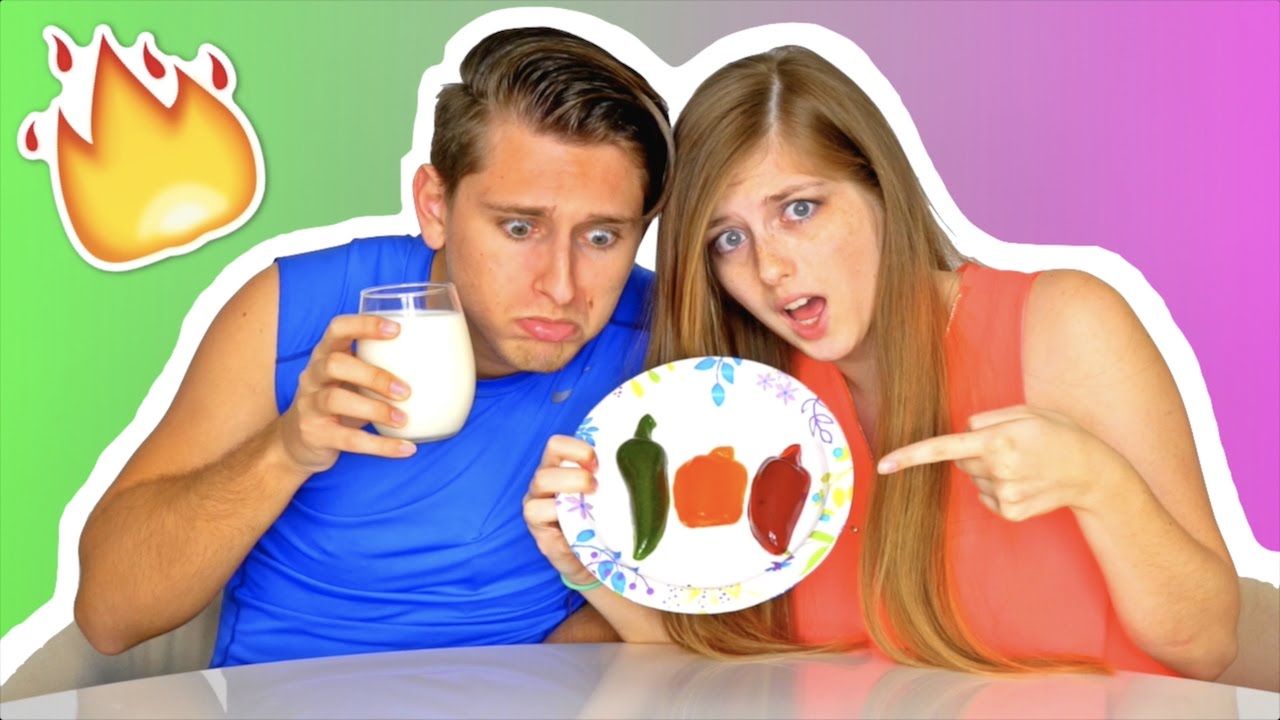 SPICY GUMMY PEPPER CHALLENGE! - YouTube