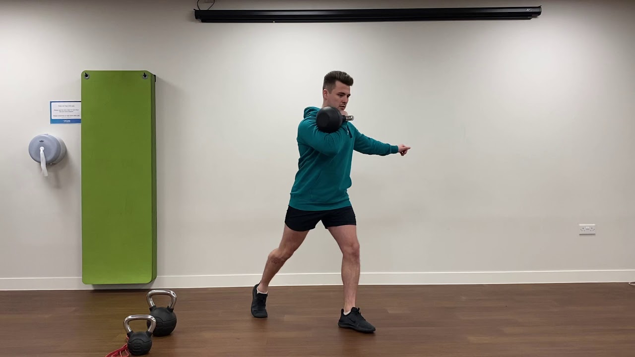Kettlebell Front Rack Split Squat - YouTube