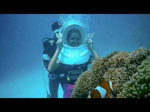 Sea Walking at Elephanta Beach, Havelock Island - YouTube