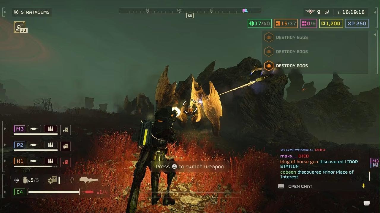 HELLDIVERS 2. 2 Behemoth Chargers 1 Head Shot and 1 Broken Head - YouTube