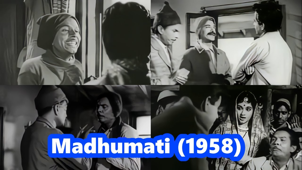 Johnny Walker Best Comedy Scenes | Madhumati (1958) | Funny Bollywood ...