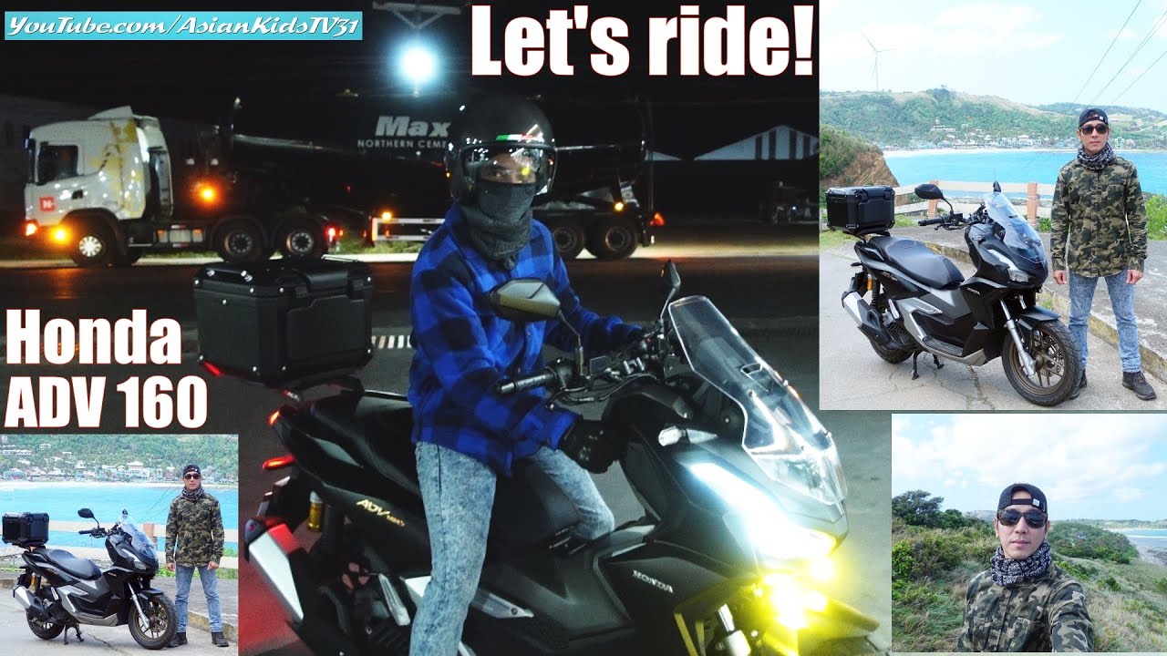 Honda ADV 160 with Mini Driving Lights Walk Around and Bike Wash. Fun ...