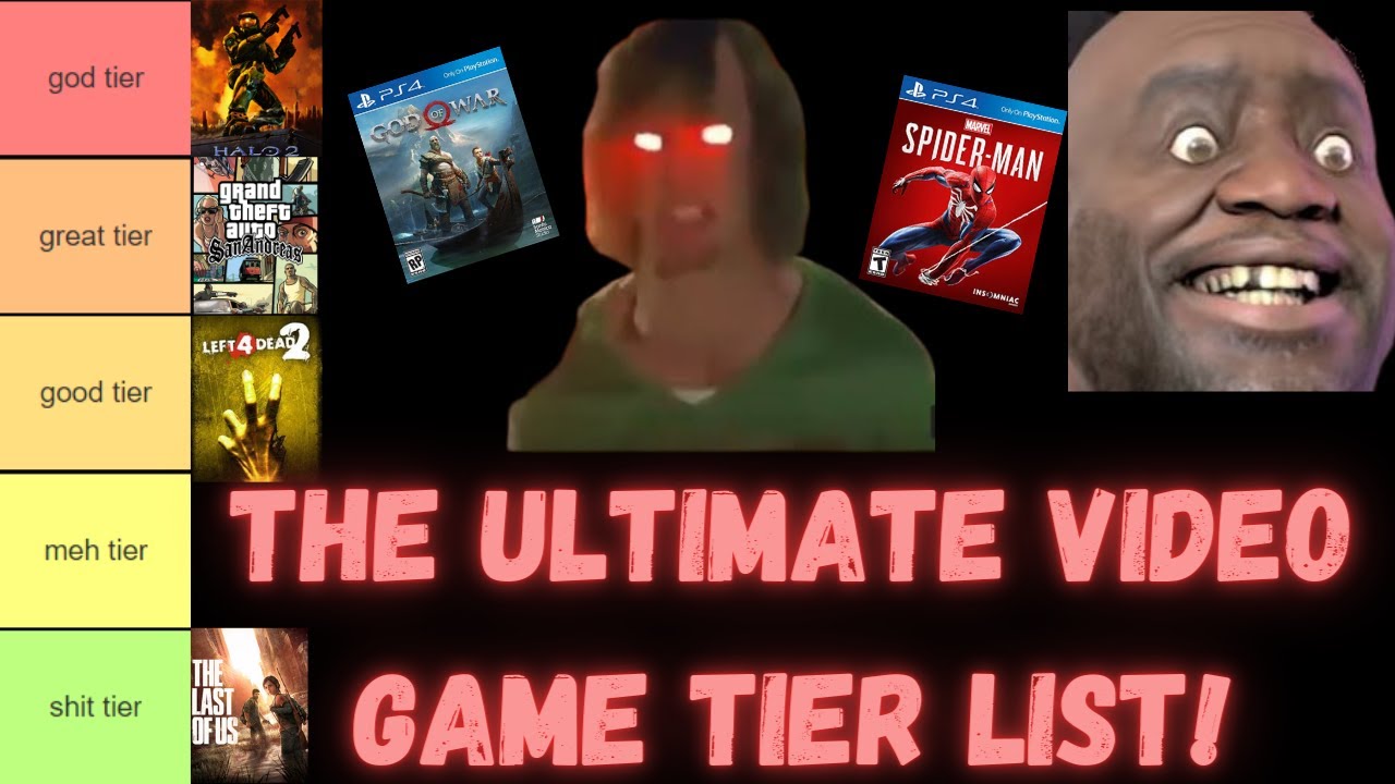 THE ULTIMATE VIDEO GAME TIER LIST! (ALL THE HIGHEST RATED GAMES!) - YouTube