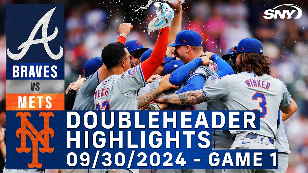 Mets clinch playoff spot | Mets vs Braves Game 1 (9/30/2024) | NY Mets ...