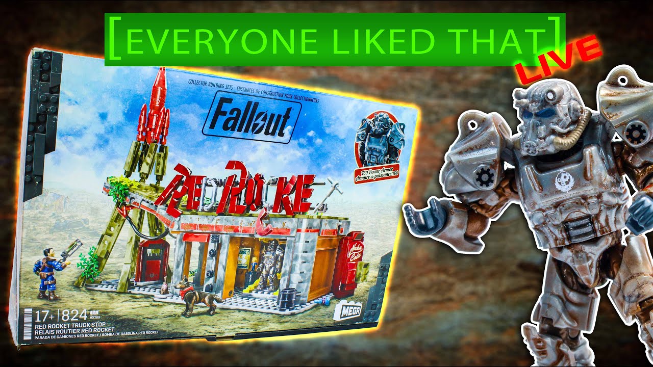FALLOUT BUILDING SETS! Mega Construx Fallout RED ROCKET STATION Live ...