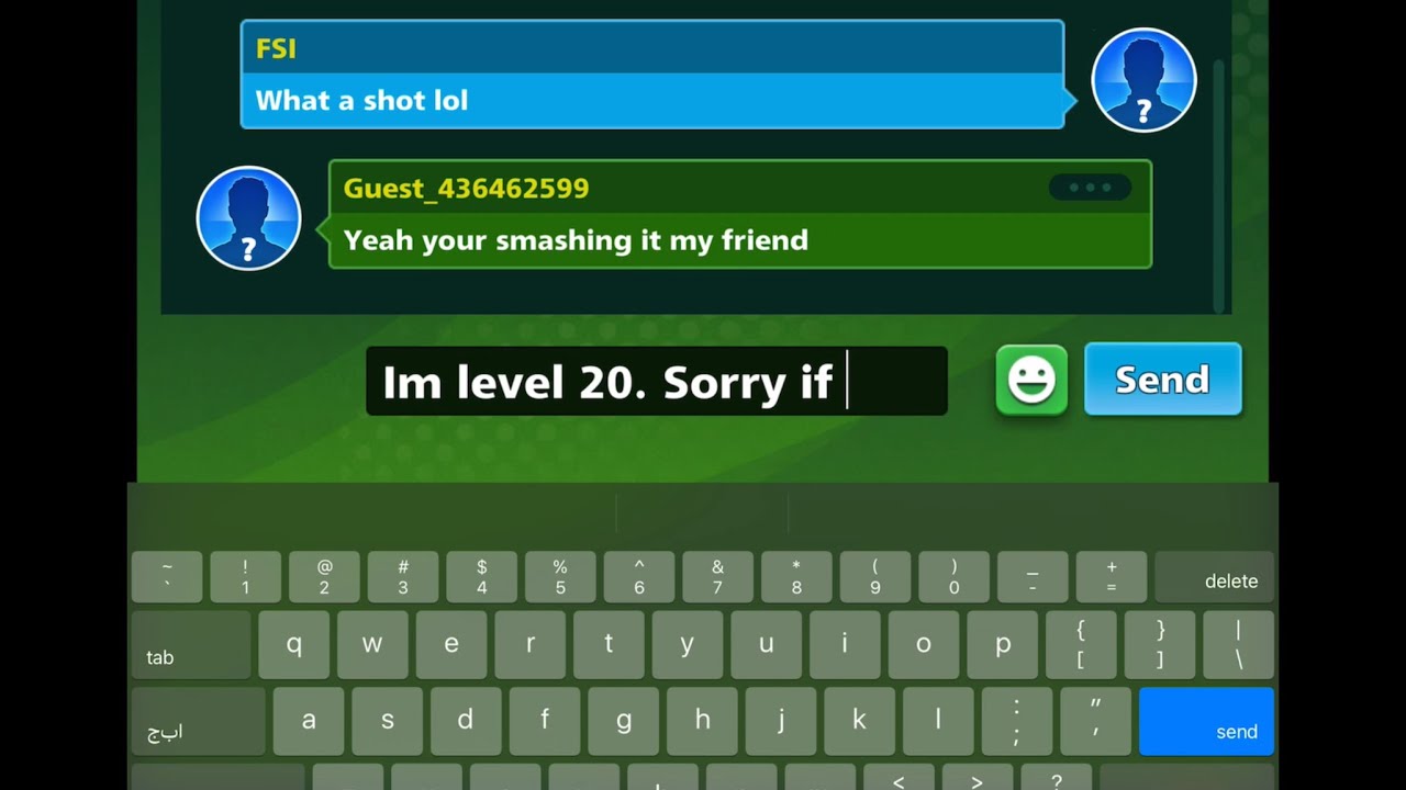 A little conversation with friend in Football Strike Chat Box #gaming # ...