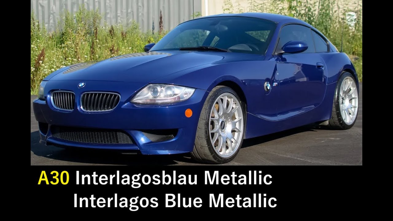 110. FACTORY COLORS BMW Z4 E85 E86 2002-2008 - YouTube