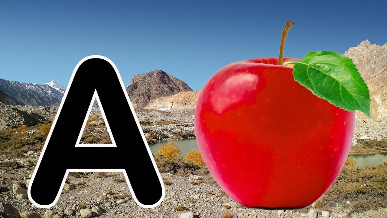 apple, a for apple, a for apple b for ball, alphabets, phonics song ...