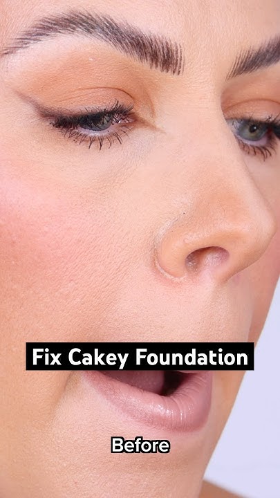 HOW TO FIX CAKEY FOUNDATION INSTANTLY #makeup #makeuphacks #shorts - YouTube