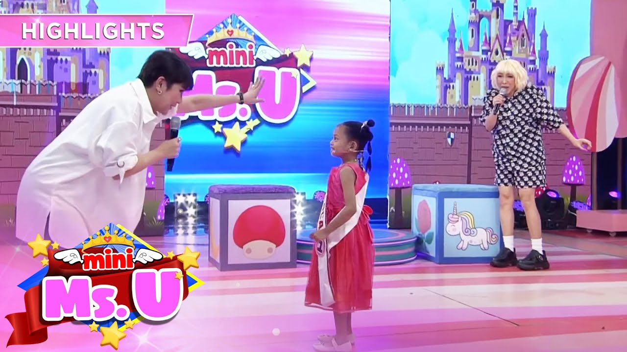 Vice challenges Mini Miss U Eunice to play 'habul-habulan' | It's ...