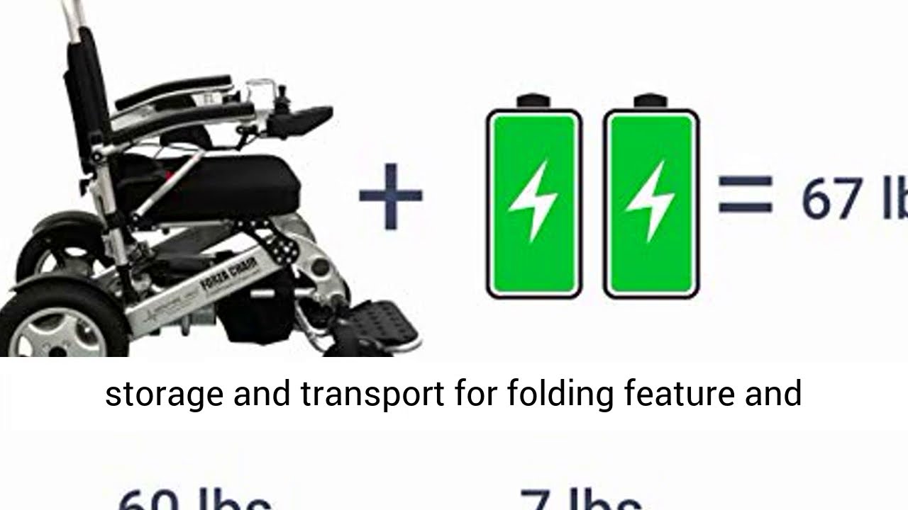 Sentire Med Forza FCX Deluxe Fold Foldable Power Compact Mobility Aid ...